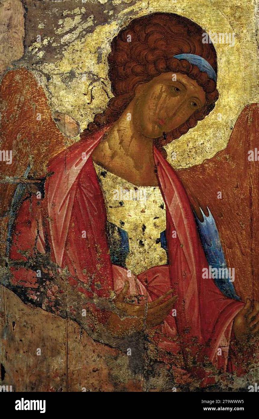 Deesis Range: The Archangel Michael 1410s by Andrey Rublyov Stock Photo ...