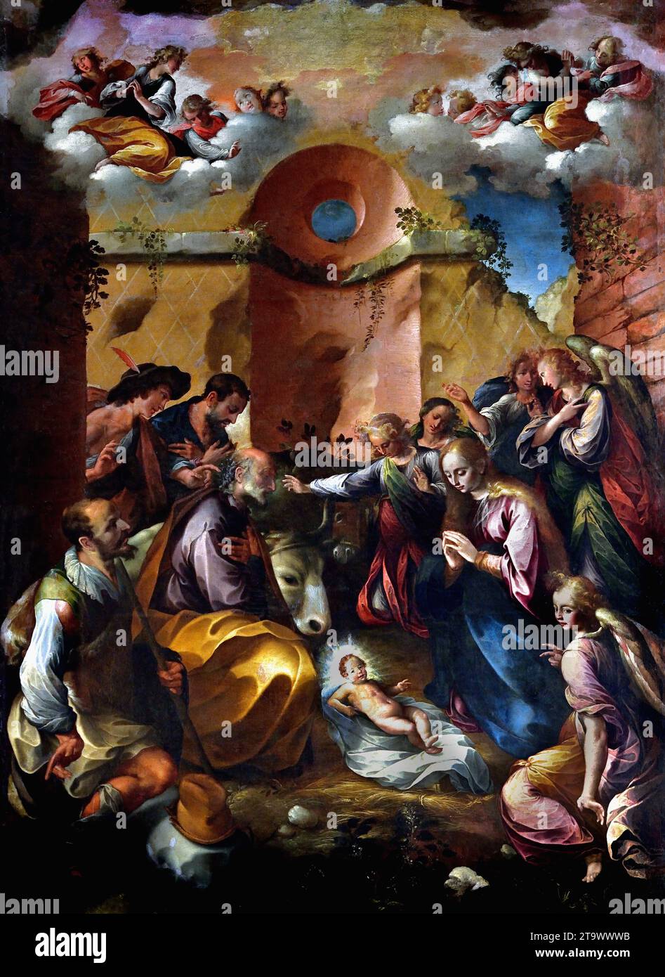 Nativity. Chiesa del Gesù Nuovo. Naples, Italy. Chapel of the Nativity ...