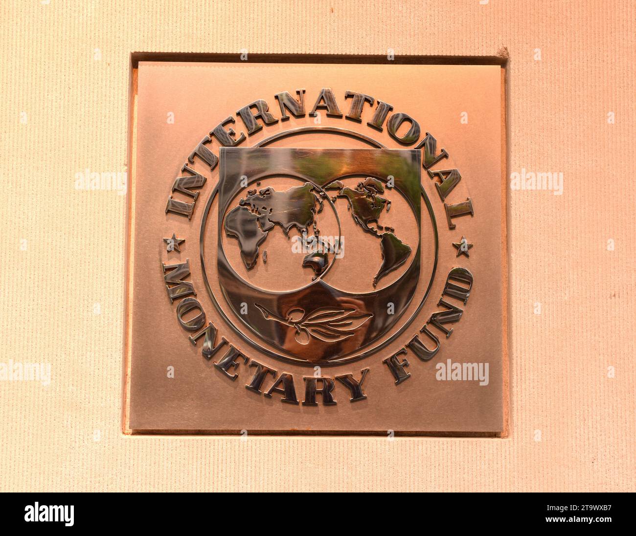 Washington, DC - June 04, 2018: Emblem of International Monetary Fund ...