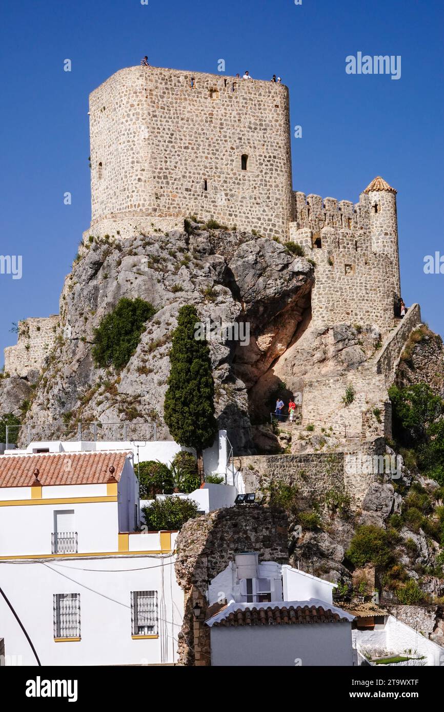 The Castle of Olvera, a Moorish castle build by Arabs in the 12th ...
