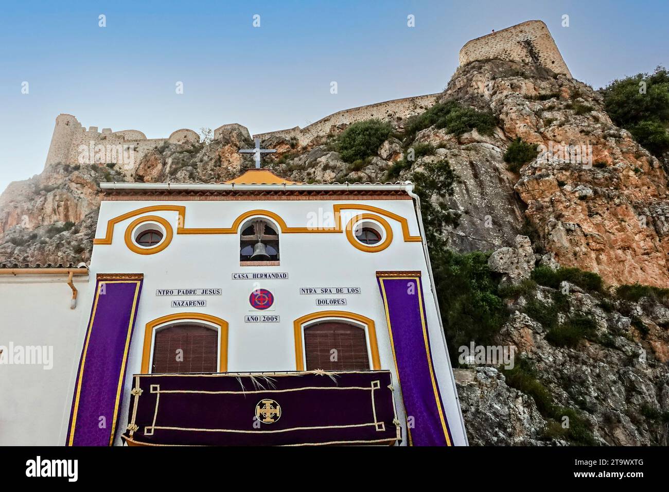 The Castle of Olvera, a Moorish castle build by Arabs in the 12th ...