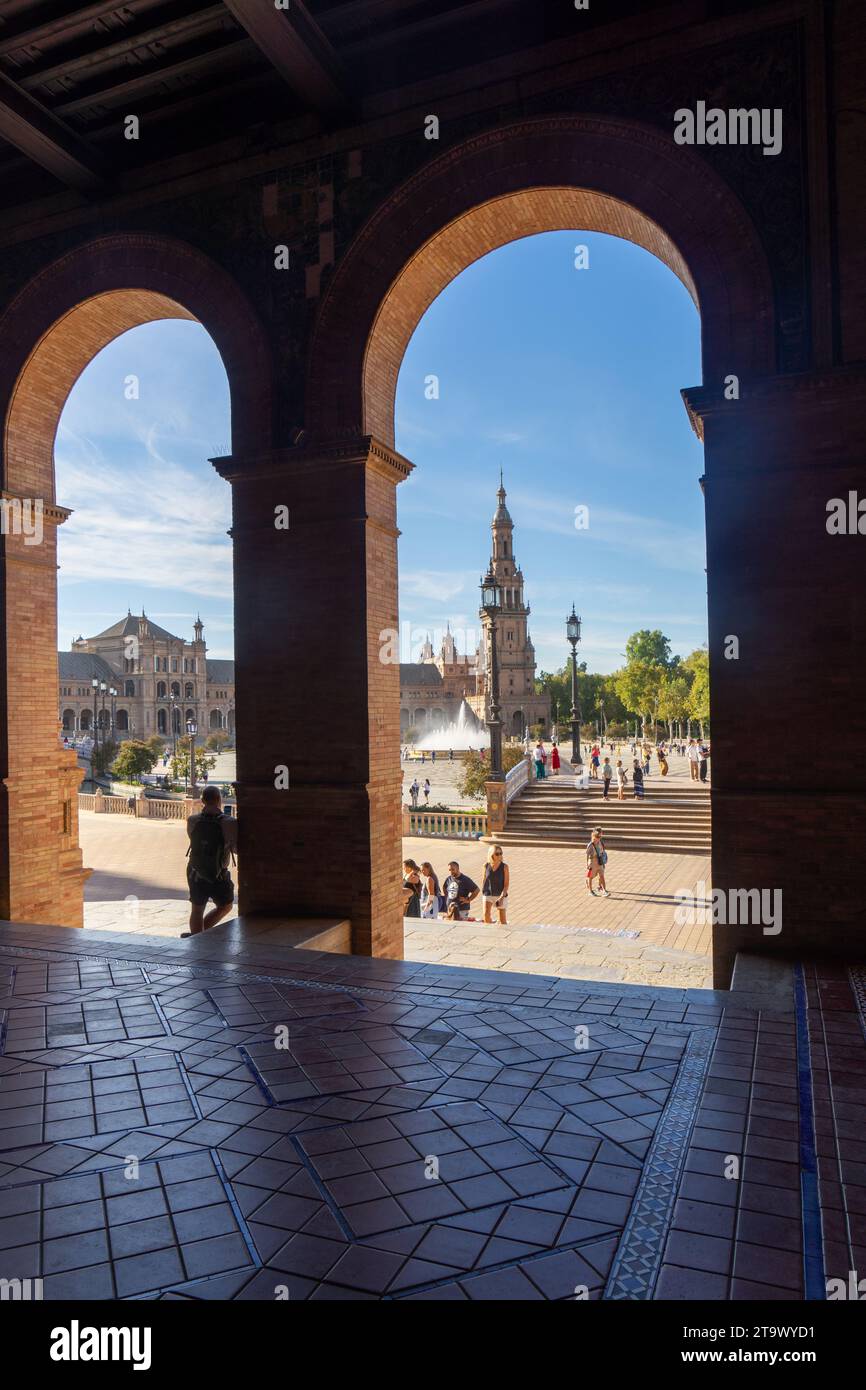 A walk through the Spanish Steps in Seville Stock Photo - Alamy