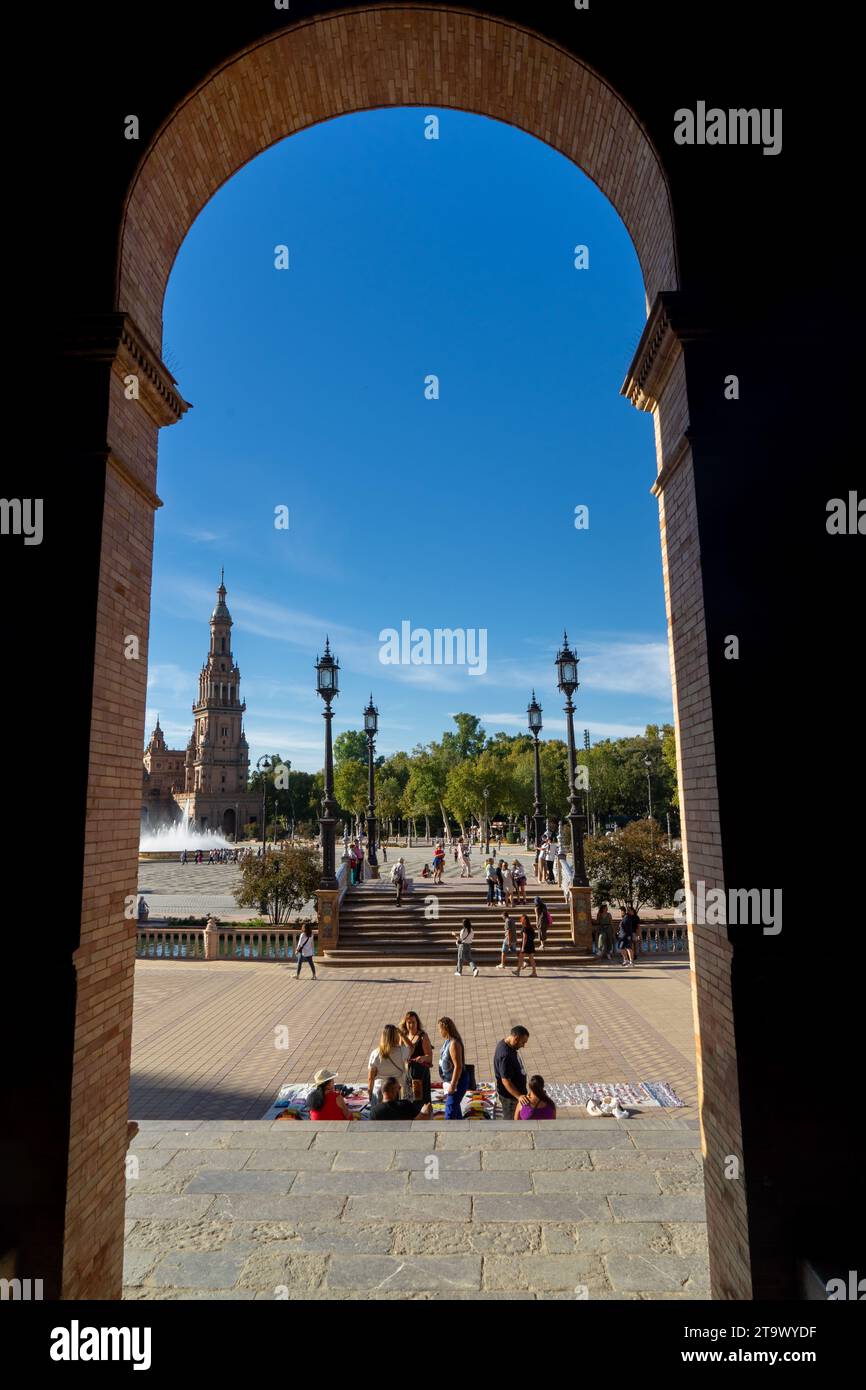 A walk through the Spanish Steps in Seville Stock Photo - Alamy