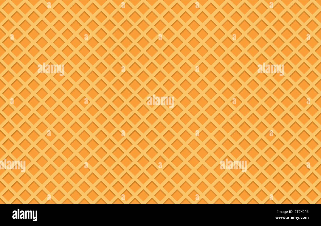 Wafer Seamless Pattern Sweet Dessert Waffle Texture Background Ice