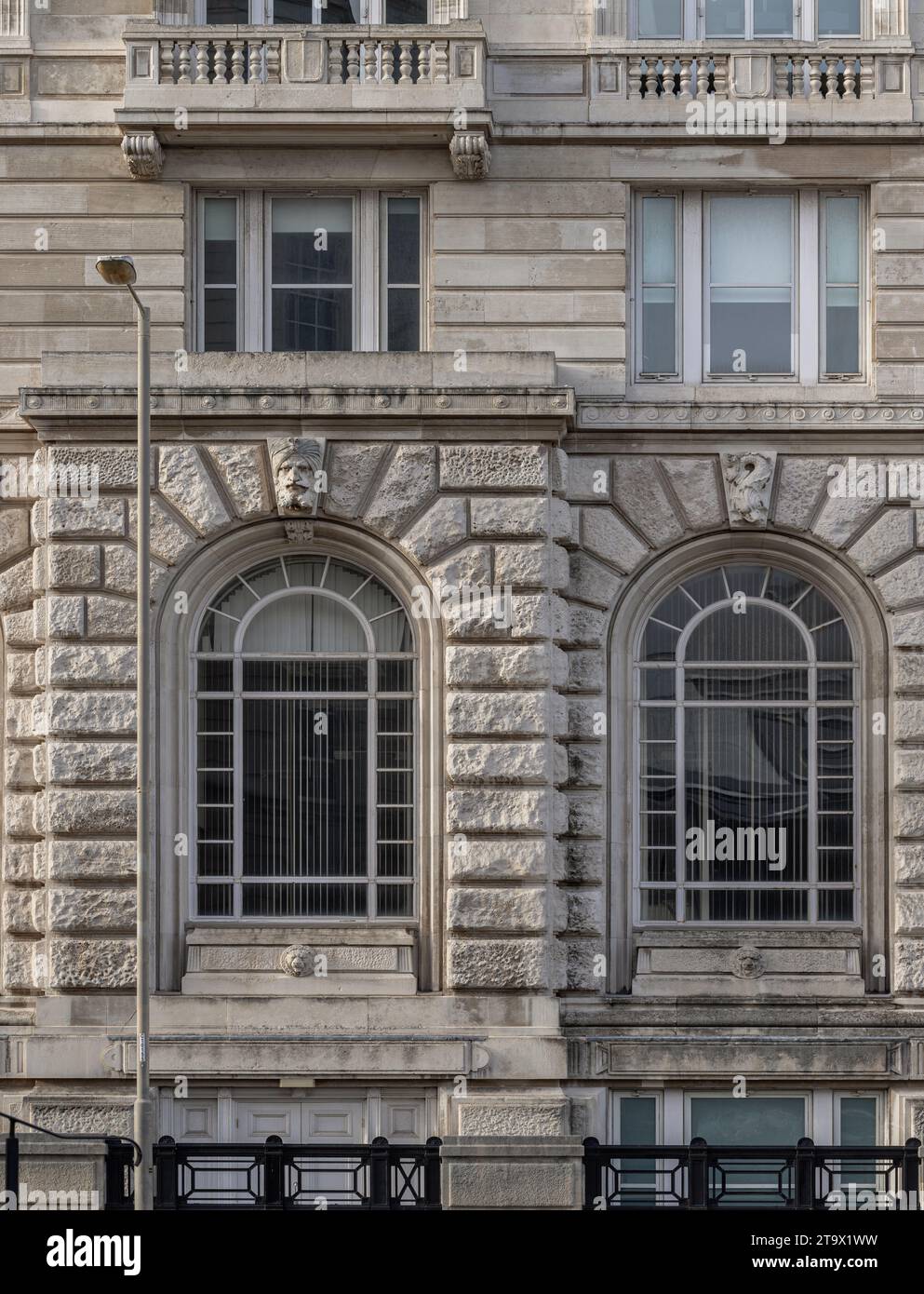 Liverpool, UK - Oct 07, 2023 - The glass window frame exterior of The ...