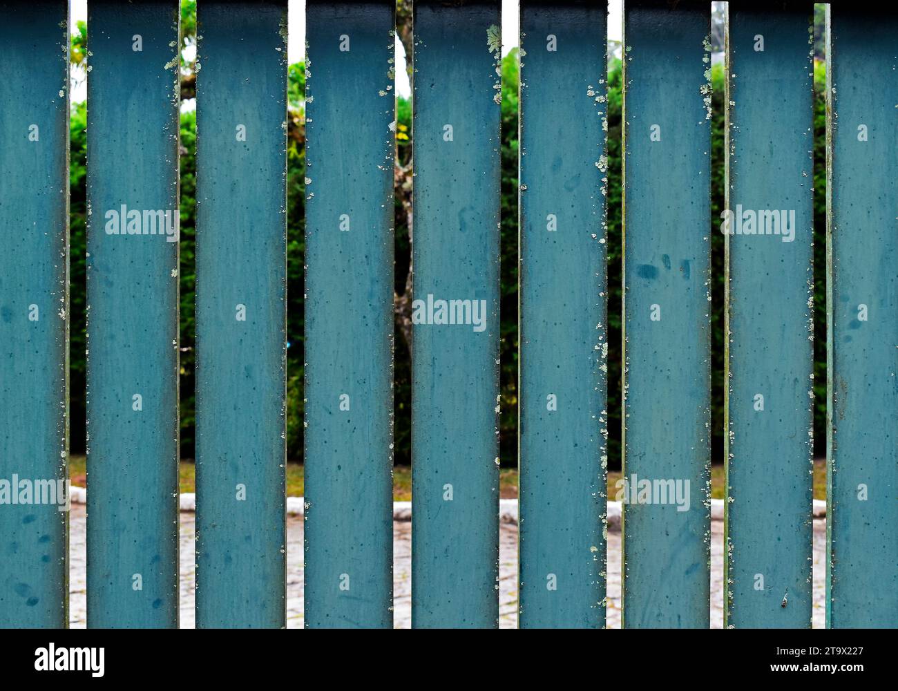 Old wood green gate (detail) in Teresopolis, Rio de Janeiro, Brazil ...