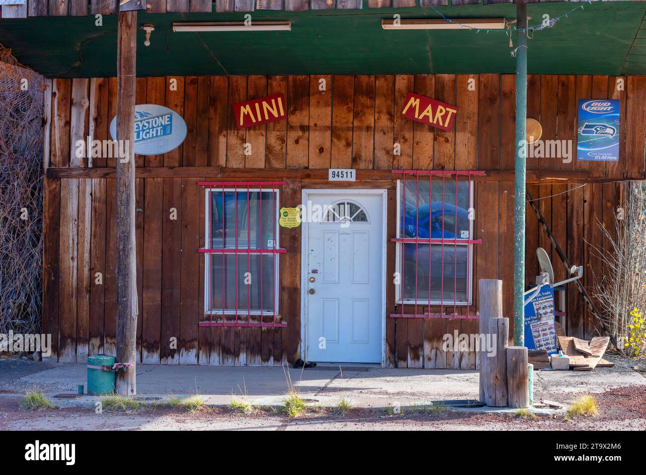 Diamond Lake Junction, Oregon, USA - October 22,2023: Old mini mart is ...