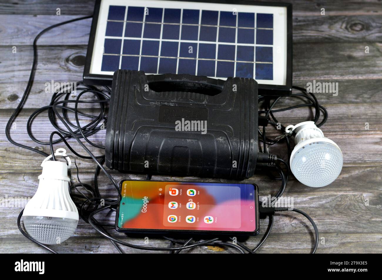 Cairo, Egypt, November 6 2023: GDLAGEN GD35wp solar light kit ...