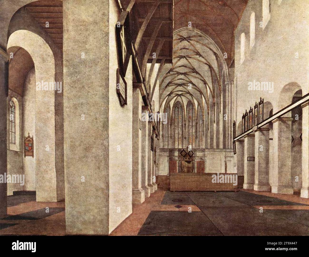 Interior of the St. Jans Kerk at Utrecht - by Pieter Jansz Saenredam ...