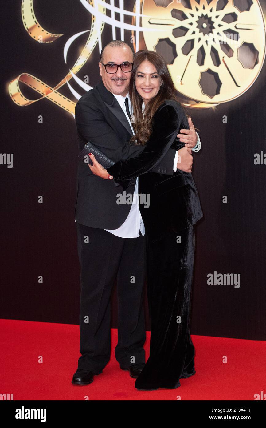 Marrakech, Morocco. 27th Oct, 2023. Adil Fadili and Hanane Fadili ...