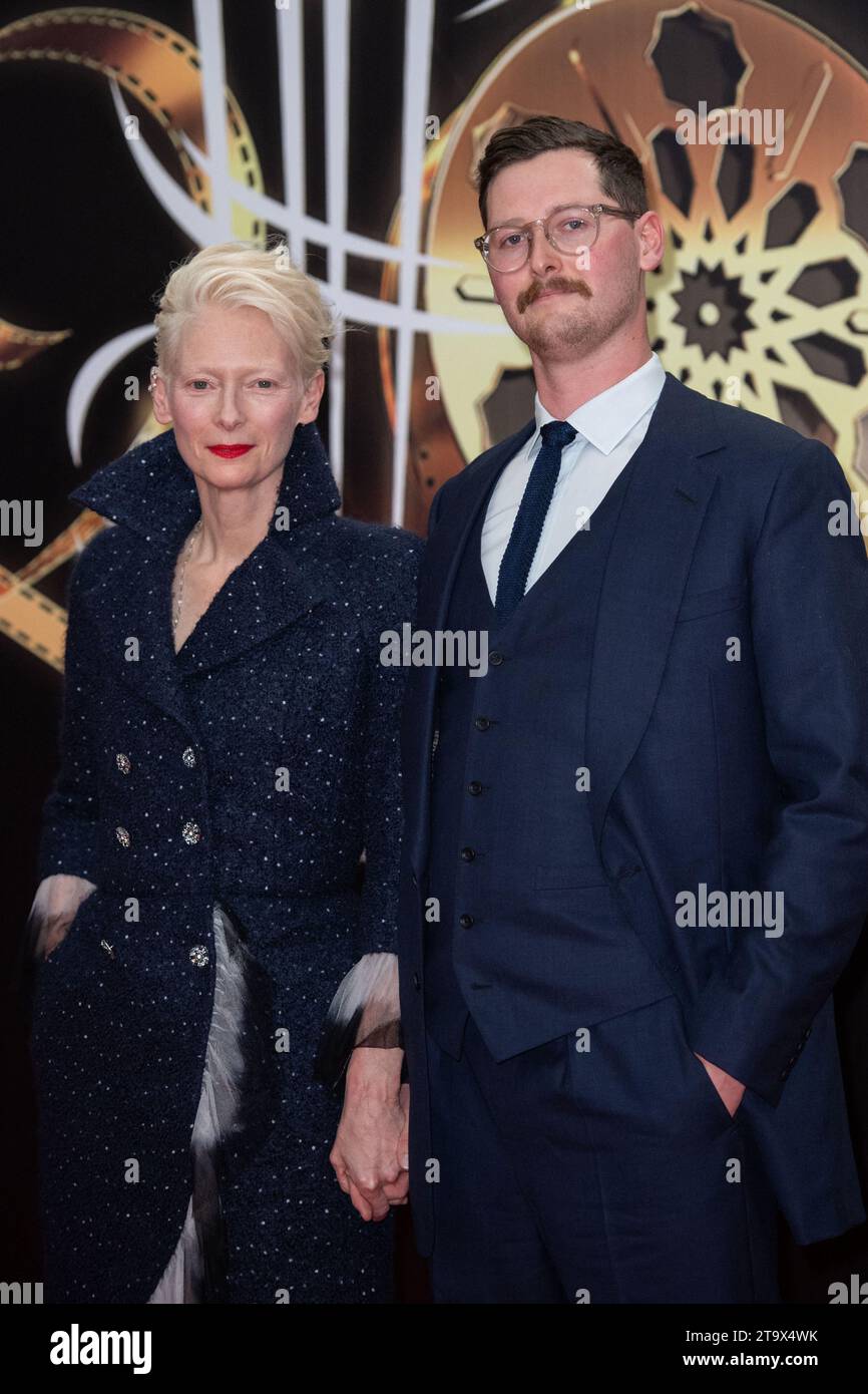 Marrakech, Morocco. 27th Oct, 2023. Tilda Swinton and Xavier Swinton ...