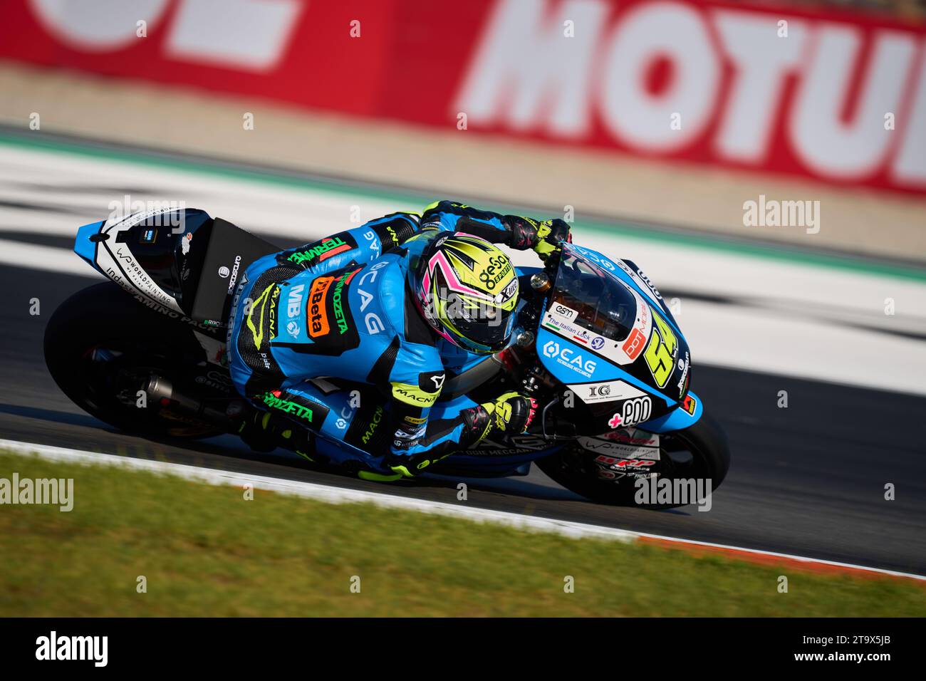 Fermin Aldeguer of Spain and GT Trevisan SpeedUp rides during the Race ...