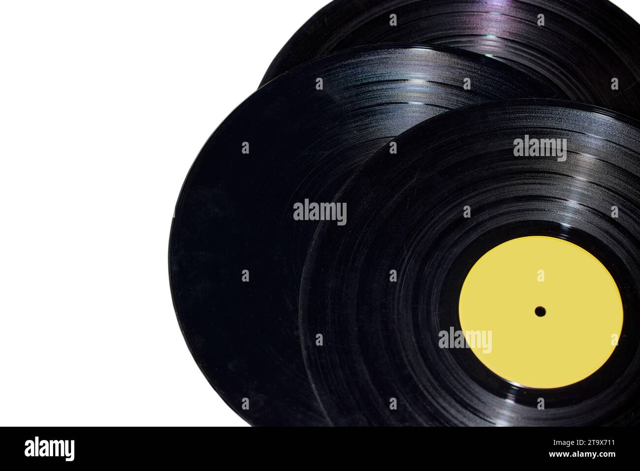 Old Vinyl 33 RPM Record Albums isolated on white Stock Photo - Alamy