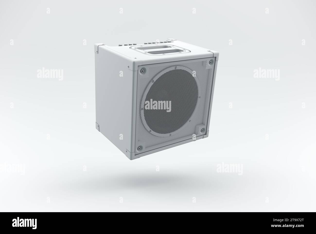 White Sound Amplifier on a Studio Background. Minimal concept ...