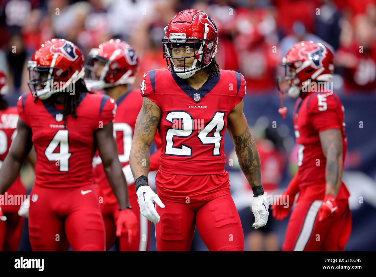 Houston, Texas, USA. 26th Nov, 2023. Houston Texans cornerback Derek Stingley Jr. (24) during ...