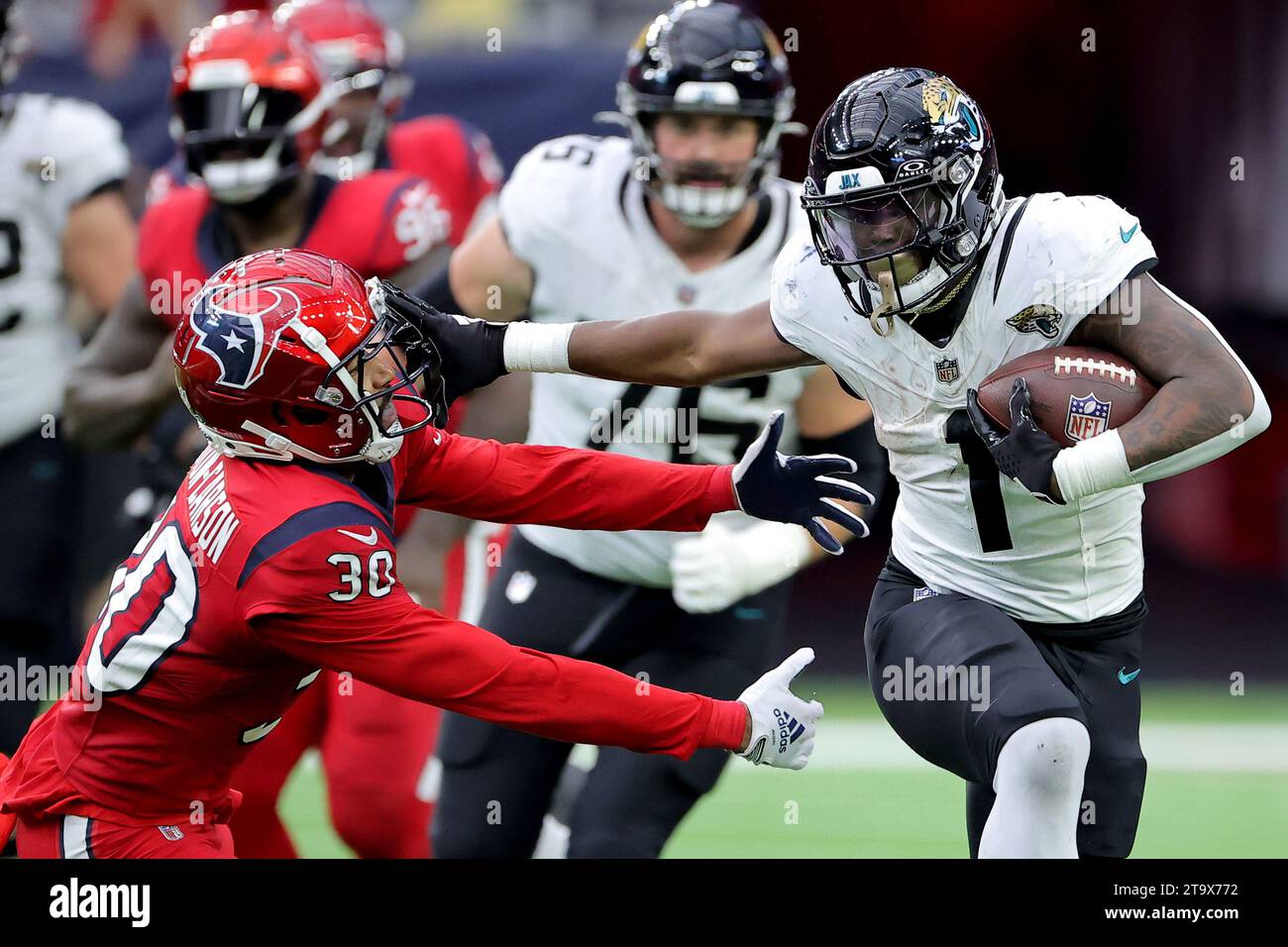 Houston, Texas, USA. 26th Nov, 2023. Jacksonville Jaguars running back ...