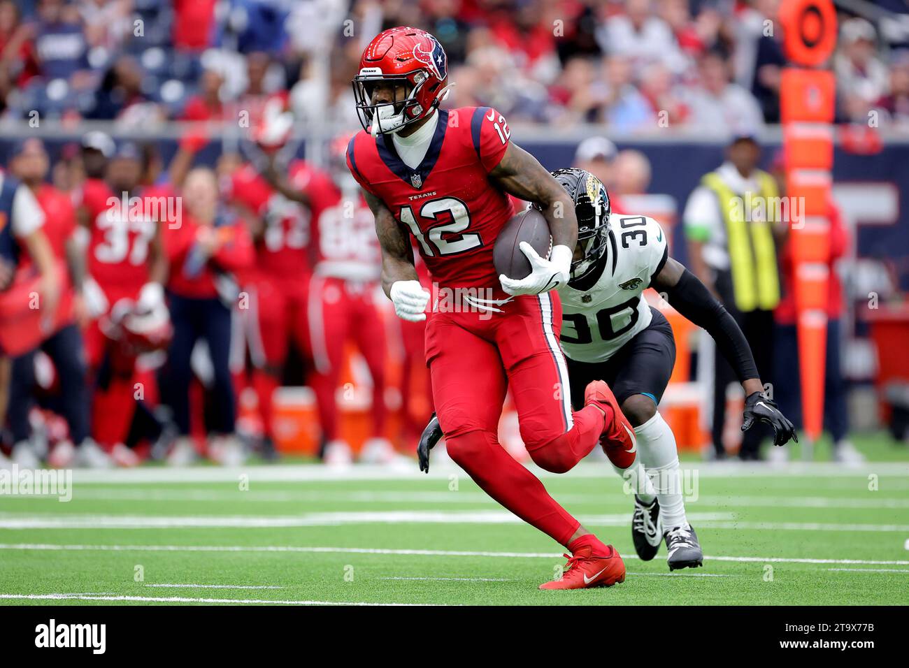 Houston, Texas, USA. 26th Nov, 2023. Houston Texans wide receiver Nico ...