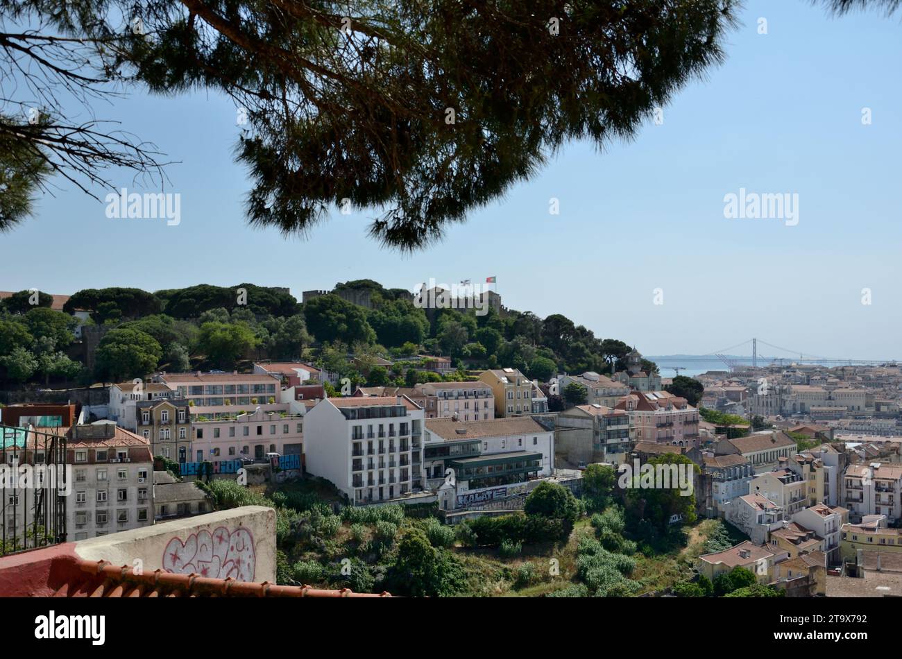 Graça view lisbon tourists hi-res stock photography and images - Alamy