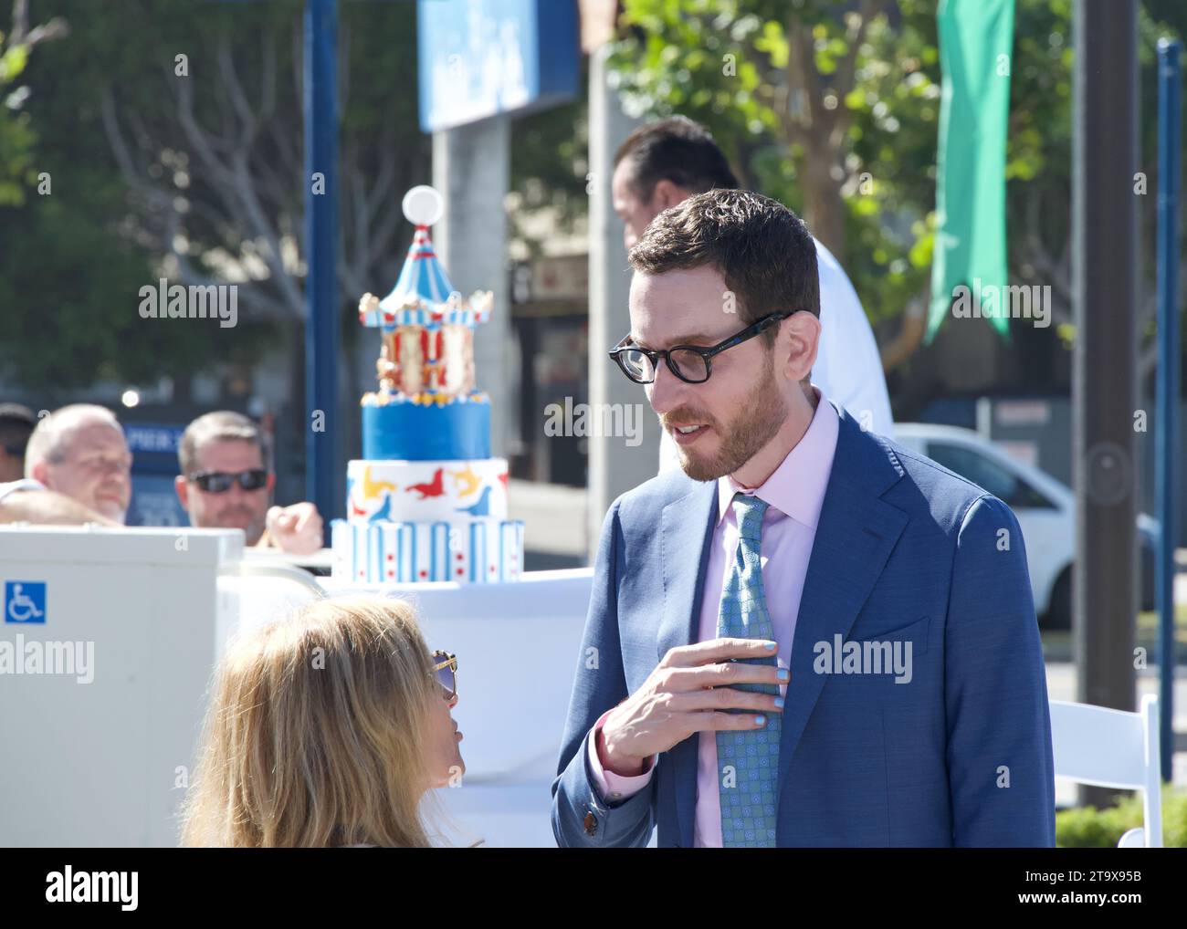 San Francisco, CA - Sept 28, 2023: Senator Scott Wiener speaking at the ...