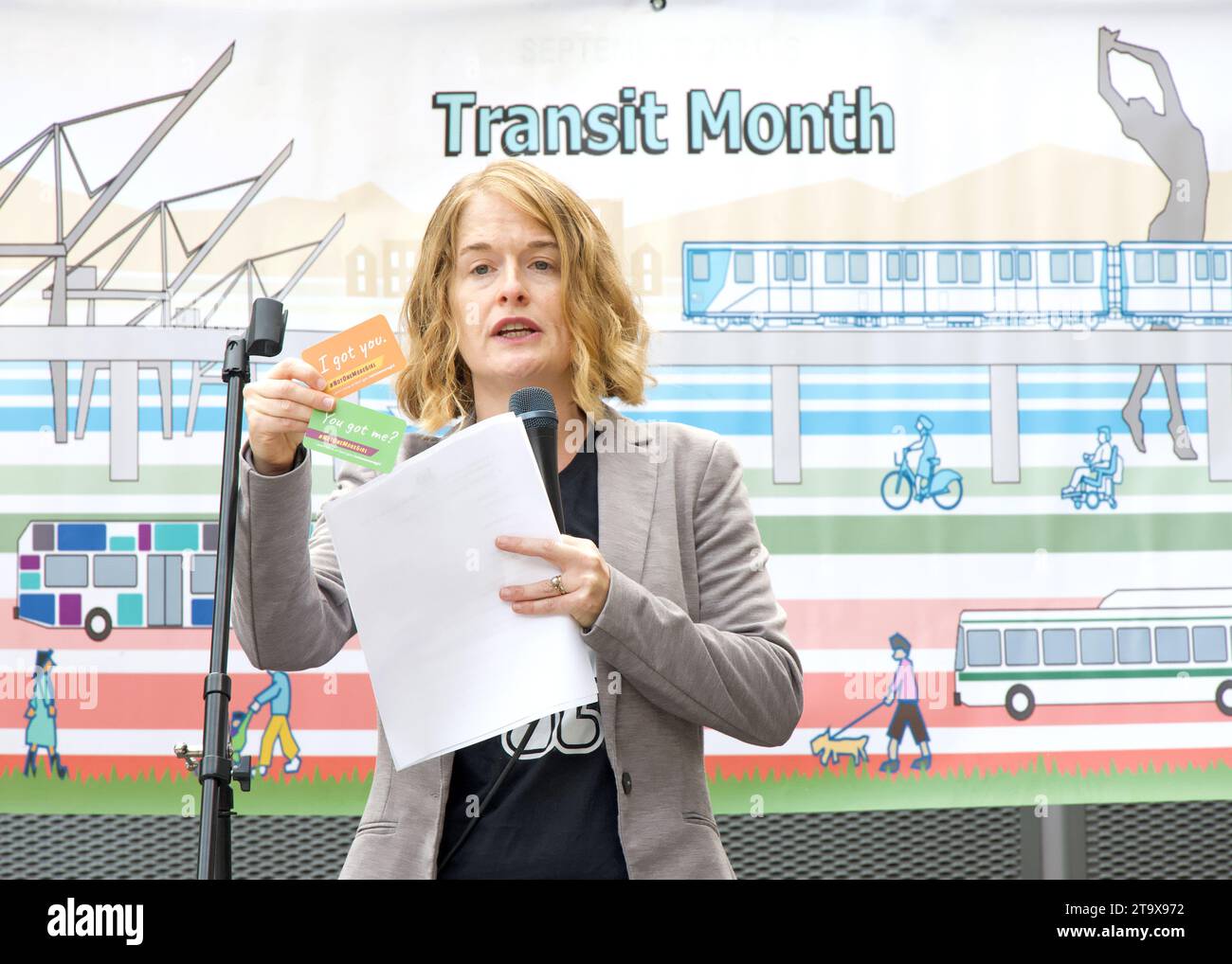 Berkeley, CA - Sept 30, 2023: BART representative Rebecca Saltzman ...