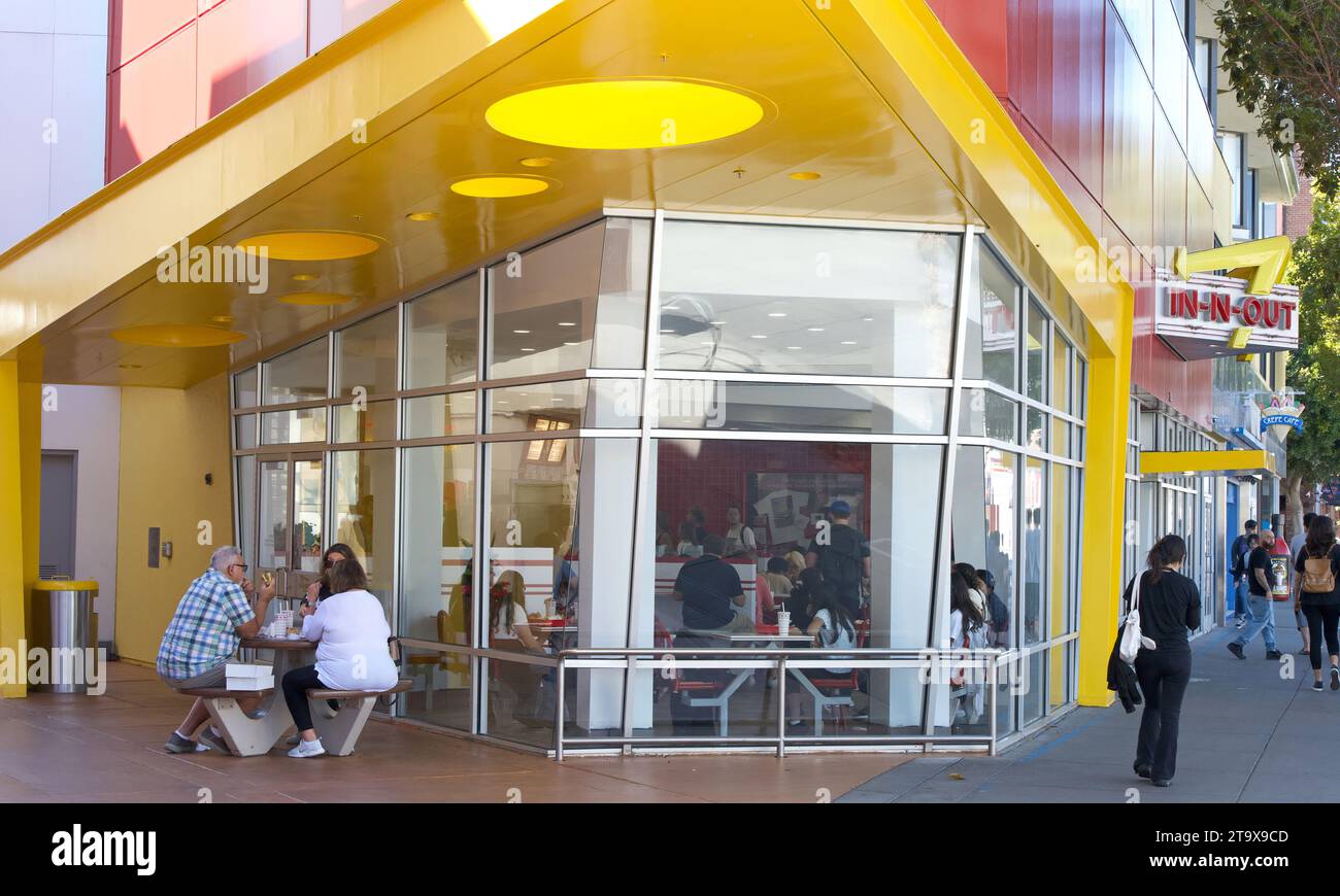 San Francisco, CA - Oct 4, 2023: In-n-out Burger fast food restaurant ...