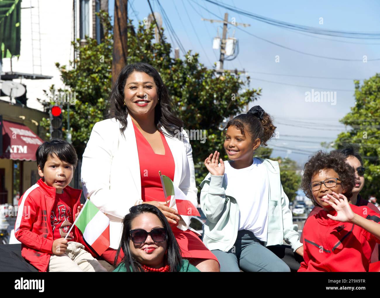 San Francisco, CA - Oct 8, 2023: Mayor London Breed participating in ...