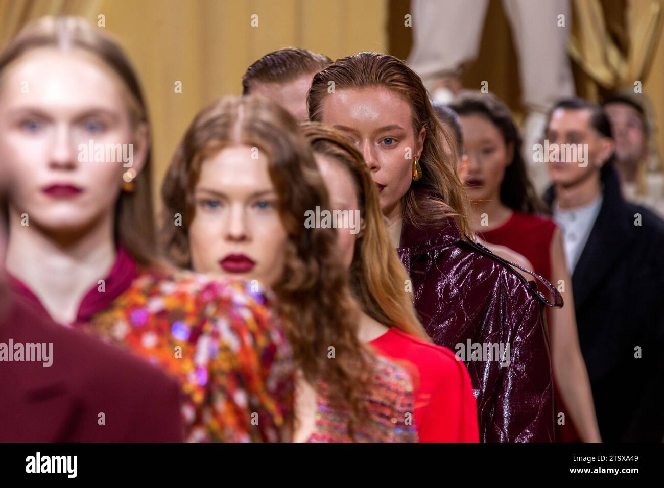 Moscow, Russia. 27th of November, 2023. Models showcase creations by ...