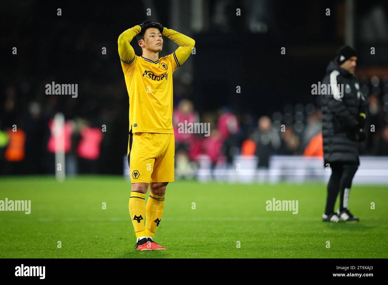 LONDON, UK - 27th Nov 2023: Hwang Hee-Chan of Wolverhampton Wanderers ...