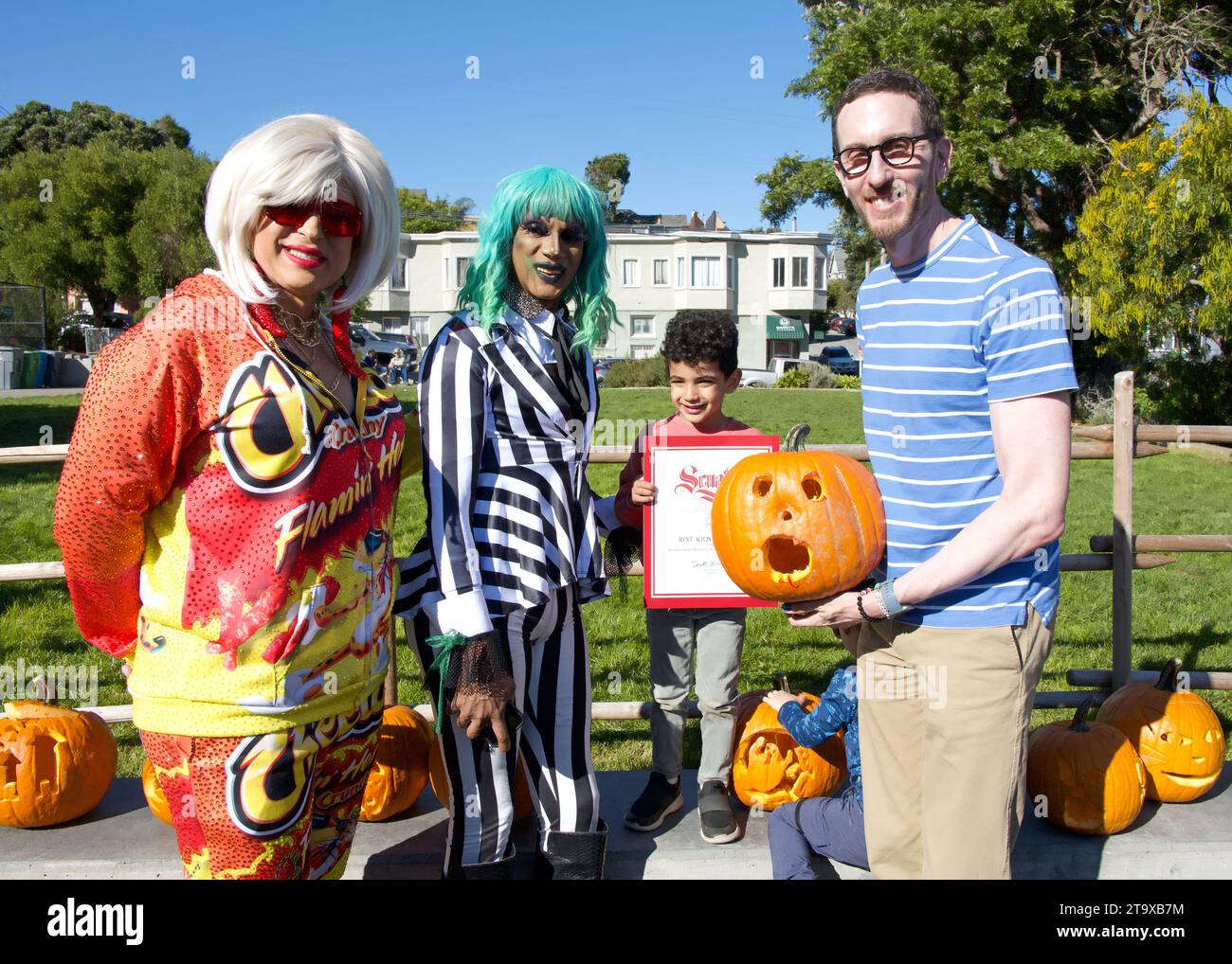 San Francisco, CA - Oct 23, 2023: Senator Scott Wiener awarding prizes ...