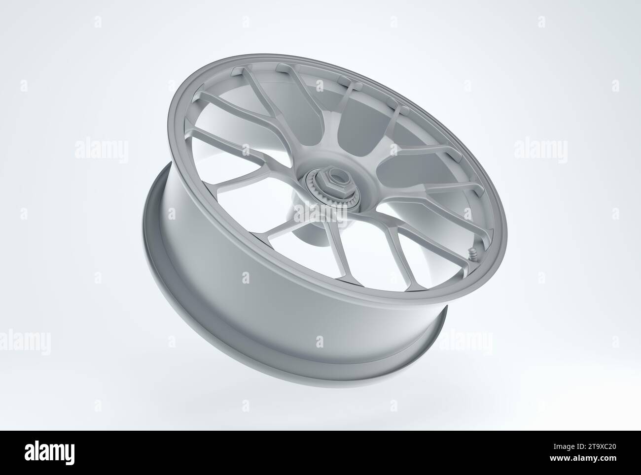 Gray Racing Rim on a White Studio Background. Minimal concept ...
