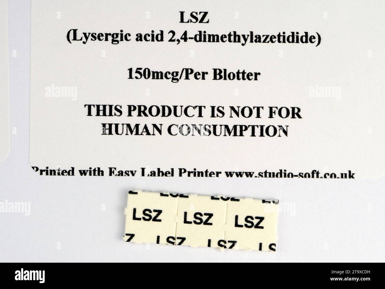 LSZ [Lysergic acid 2,4-dimethylazetidide] - LSD analogue Stock Photo ...