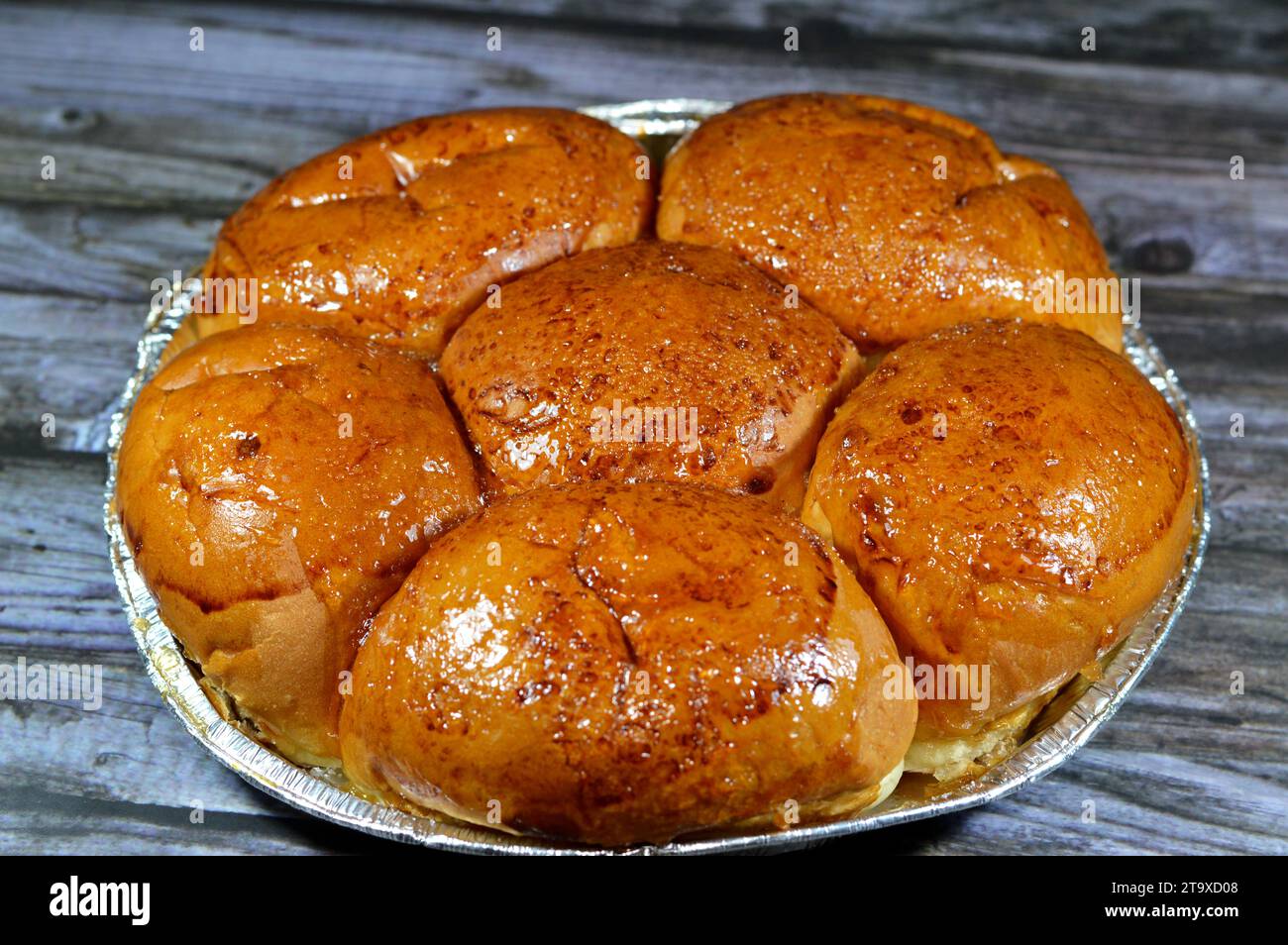 Brioche sweet buns, a bread of French origin whose high egg and butter ...