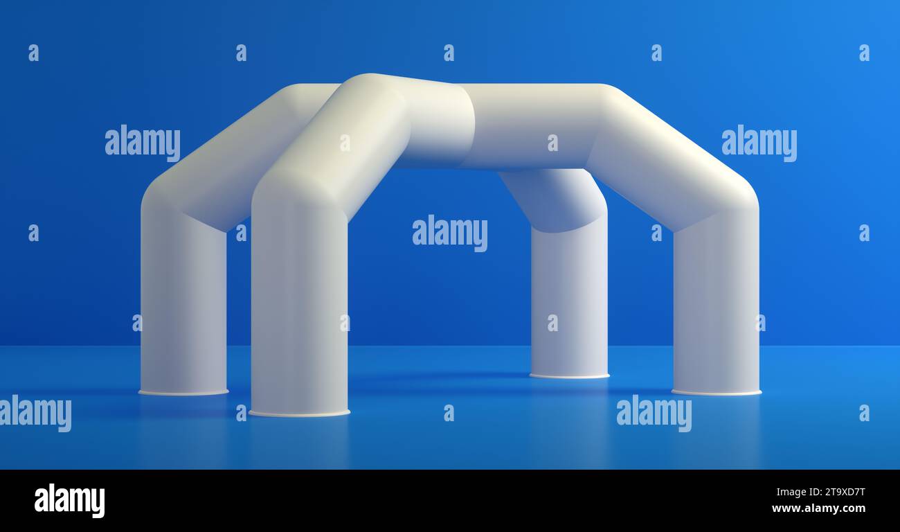 Inflatable Arch on Four Supports. Advertising Arch Template. Exhibition ...