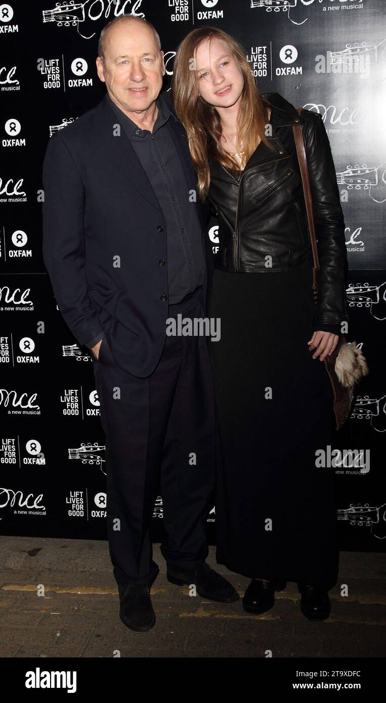 London. UK. Mark Knopfler and daughter Issy at Once the Musical Charity ...