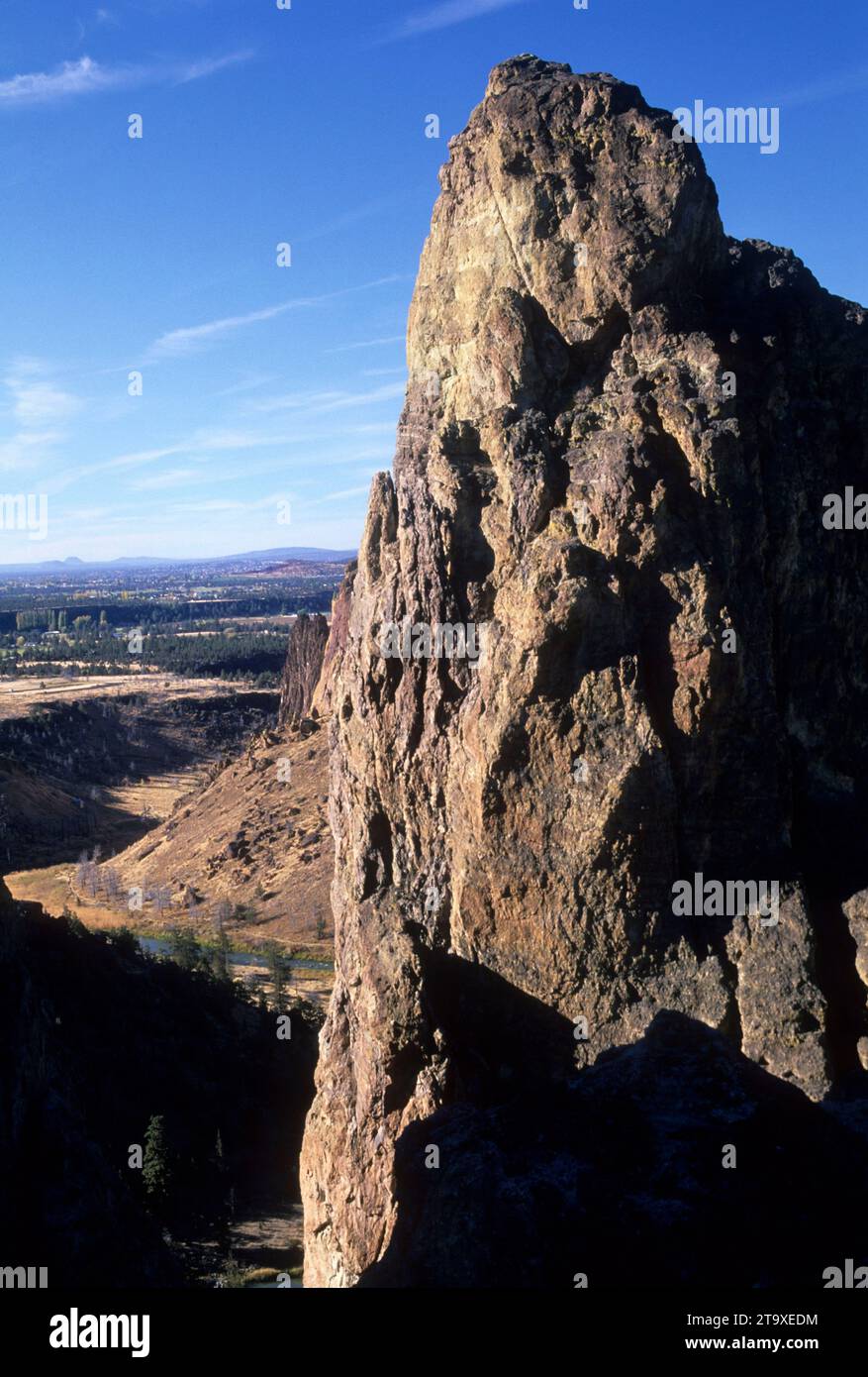 Smith Rocks from Staender Ridge, Smith Rock State Park, Oregon Stock ...