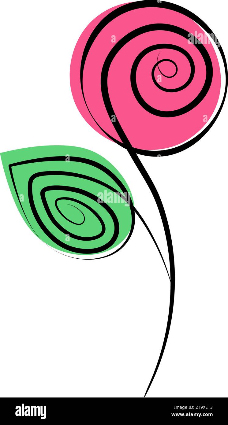 Different shades of rose Stock Vector Images - Alamy