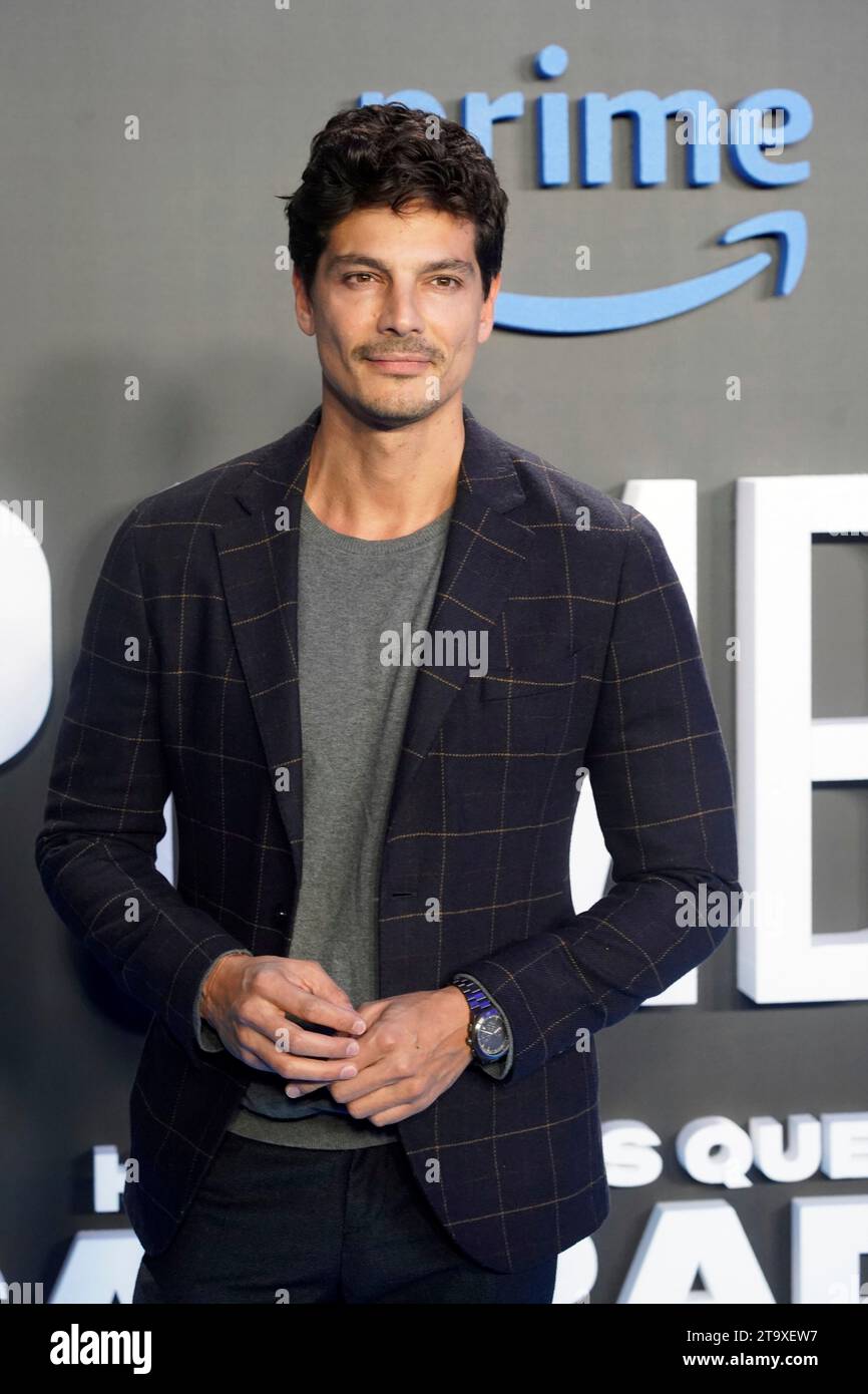 Javier de Miguel poses at the photocall during the premiere of the docuseries 'Pombo', on ...