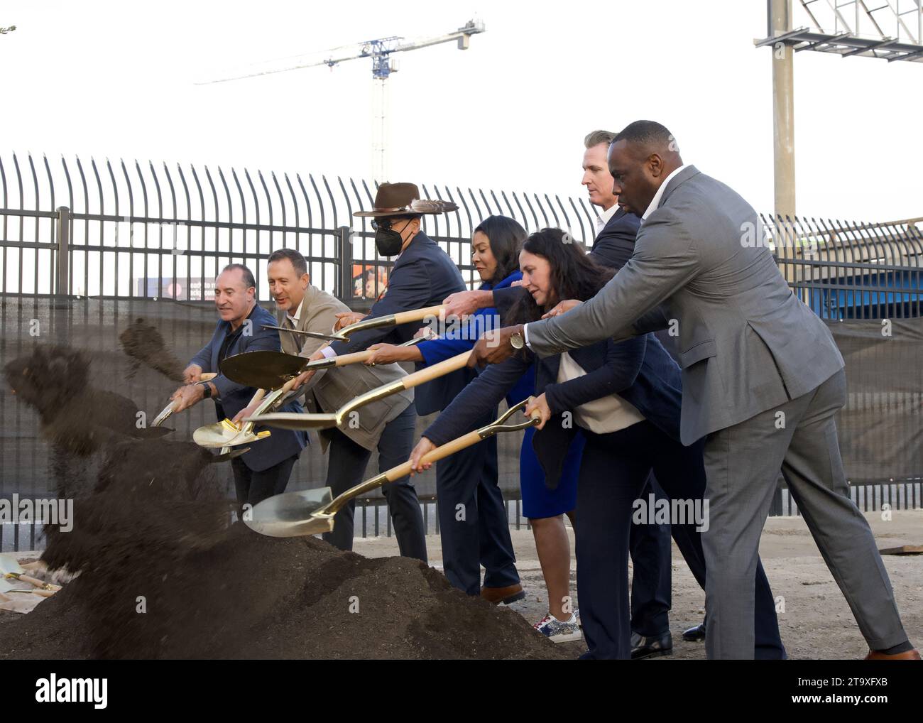 San Francisco, CA - Nov 9, 2023: Governor Gavin Newsom and Mayor London ...