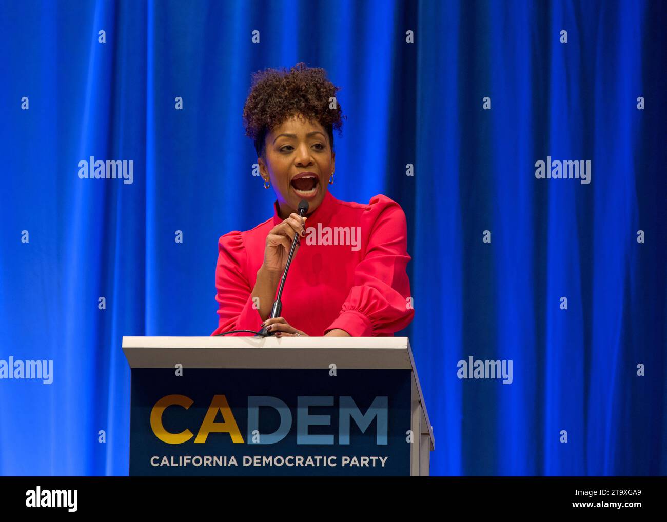 Sacramento, CA - Nov 17, 2023: State Controller Malia Cohen speaking at ...