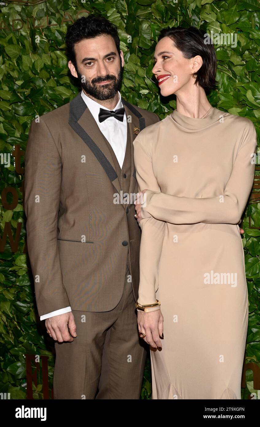 Morgan Spector, left, and Rebecca Hall attend the Gotham Independent ...