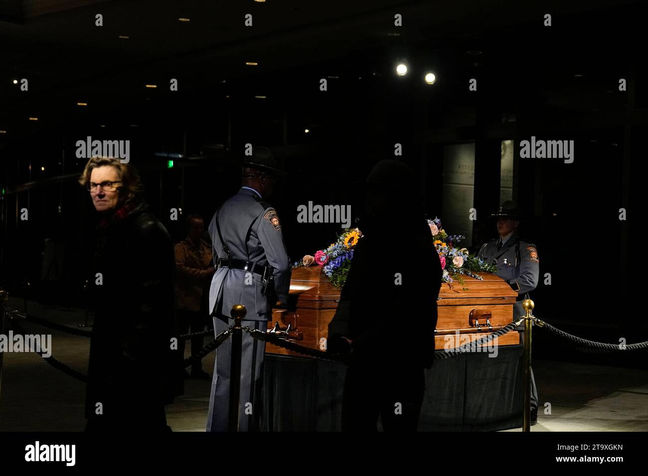 Members of the public pay respects to former first lady Rosalynn Carter ...