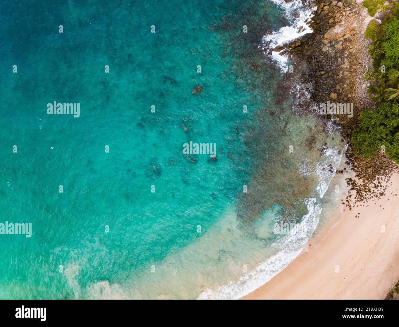 Aerial view seashore with mountains at Phuket Thailand, Beautiful ...
