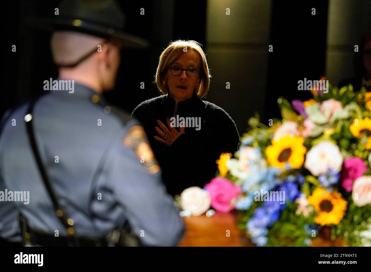 Members of the public pay respects to former first lady Rosalynn Carter ...