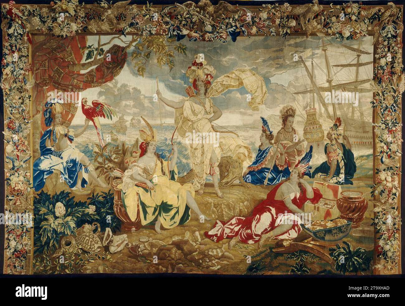 America 1690s by Lodewijk Van Schoor Stock Photo - Alamy