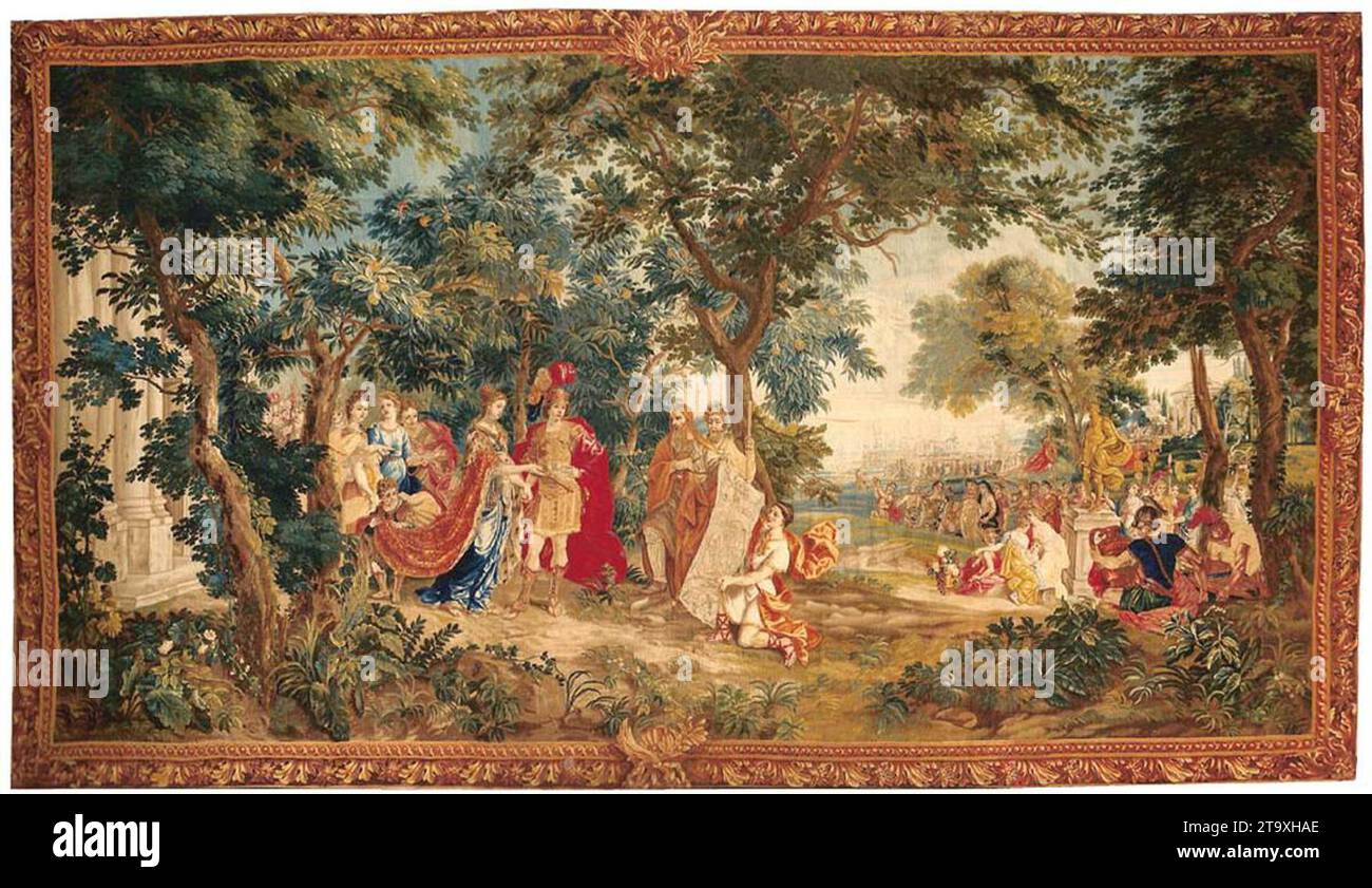 Dido Showing Aeneas the Map of Carthago c. 1700 by Lodewijk Van Schoor ...