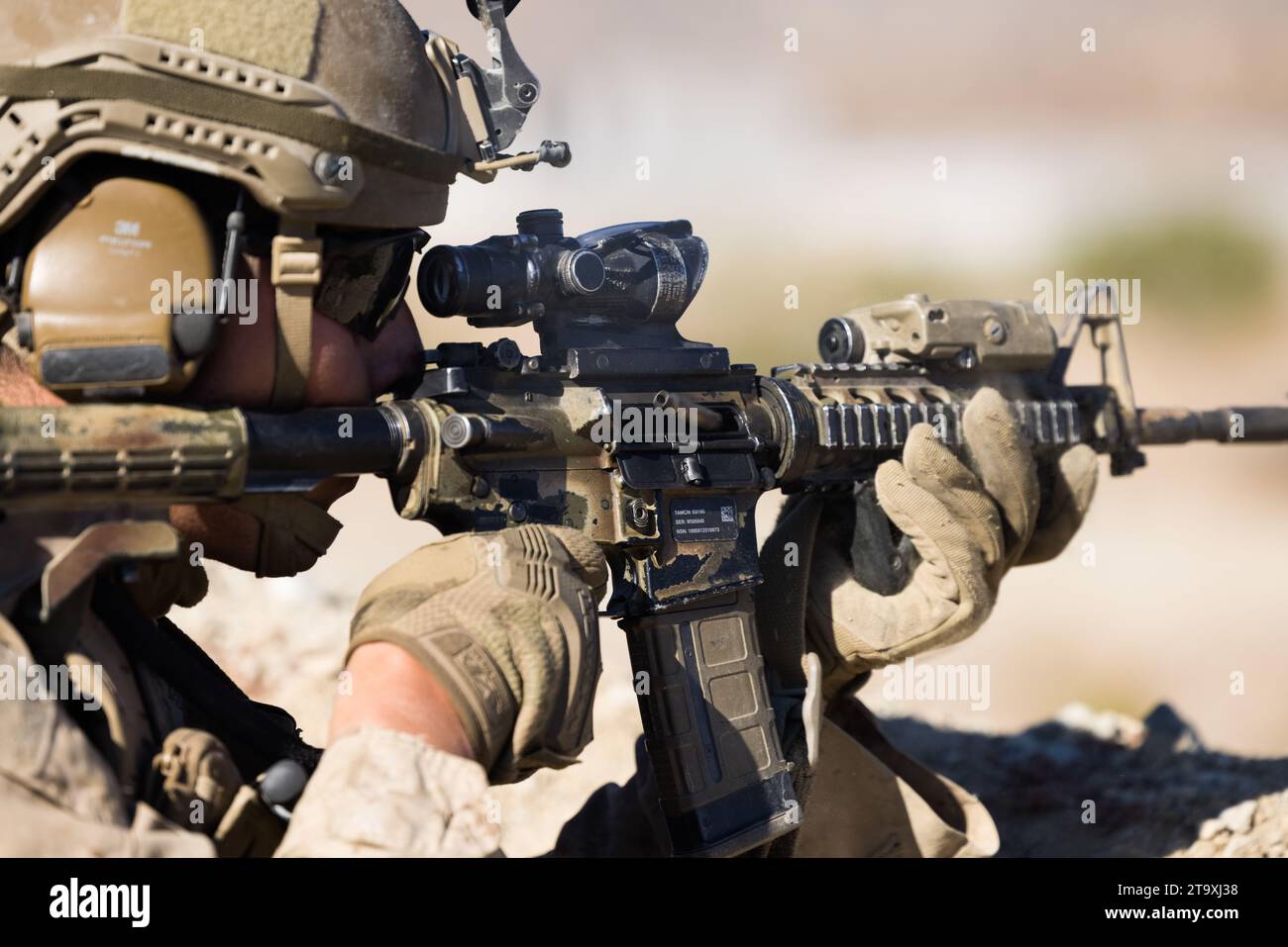 A U.S. Marine with 3rd Battalion, 2d Marine Regiment, 2d Marine ...