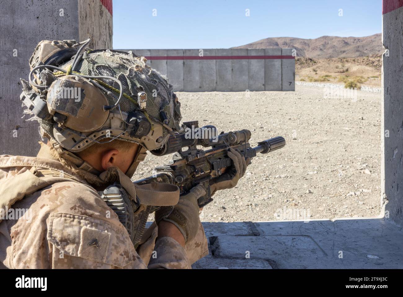 A U.S. Marine with 3rd Battalion, 2d Marine Regiment, 2d Marine ...
