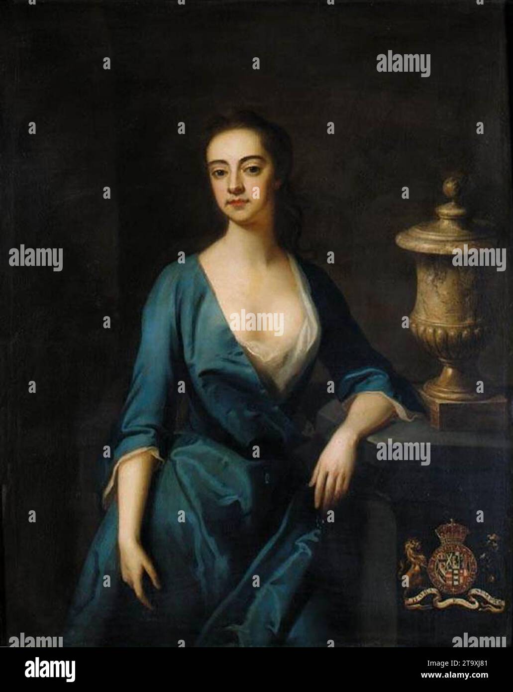 Portrait of Henrietta Louisa Jeffreys - by Enoch Seeman Stock Photo - Alamy