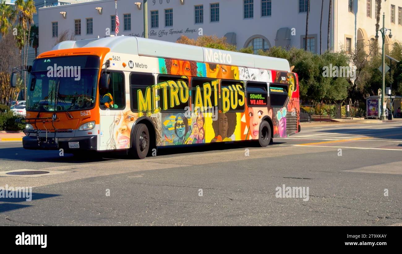Metro Art Bus Public Transport in Los Angeles - LOS ANGELES, UNITED ...