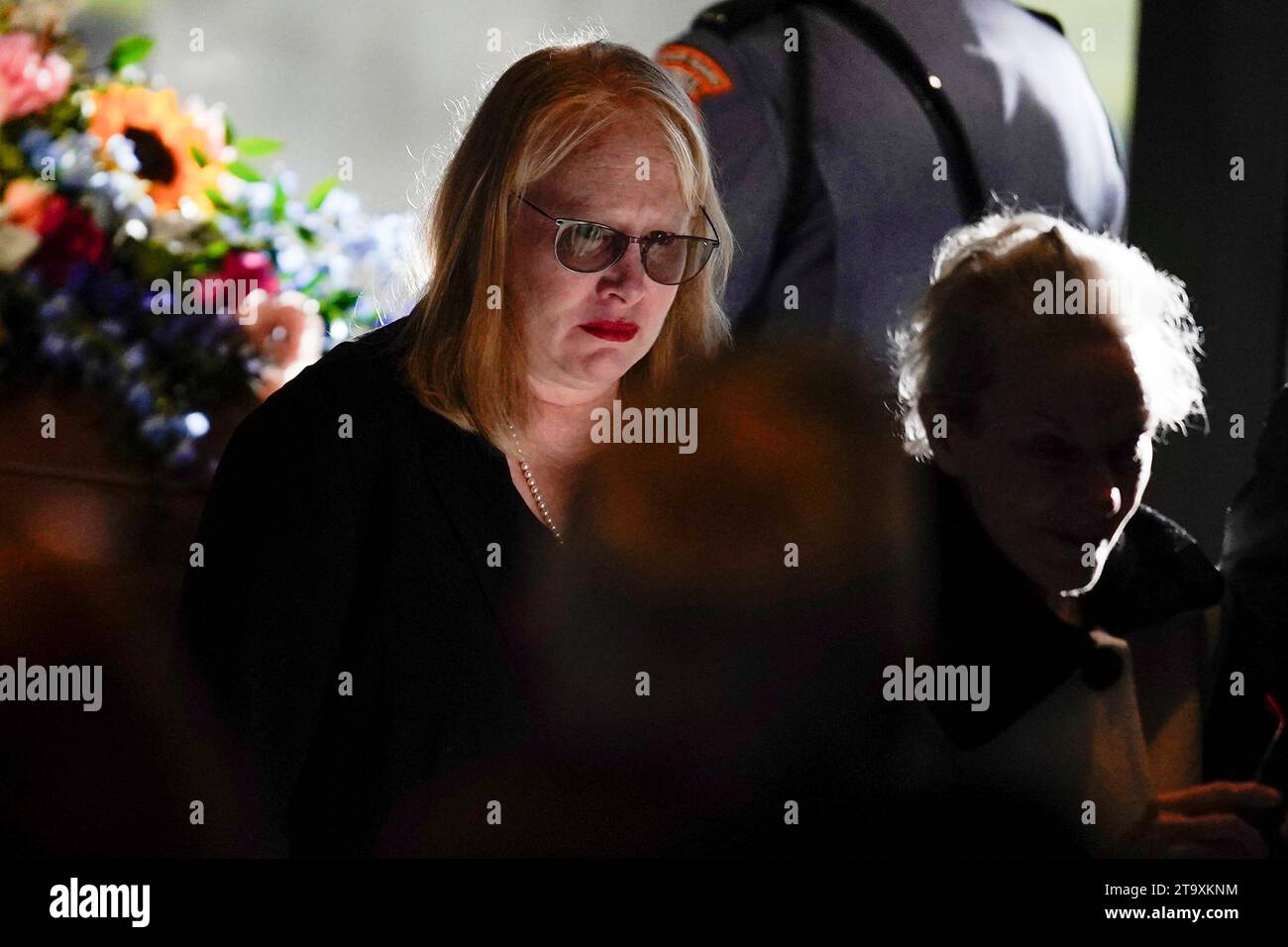 Amy Carter departs after a repose service for her mother, former first ...